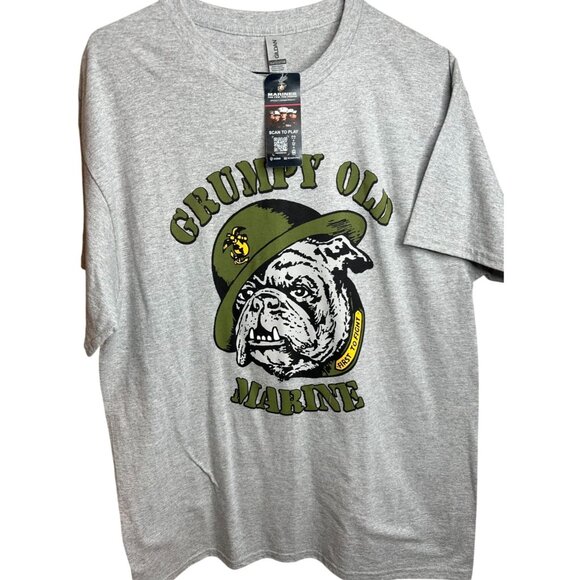 Gildan | Shirts | Grumpy Old Marine Usmc Tee Shirt Gift Retirement ...